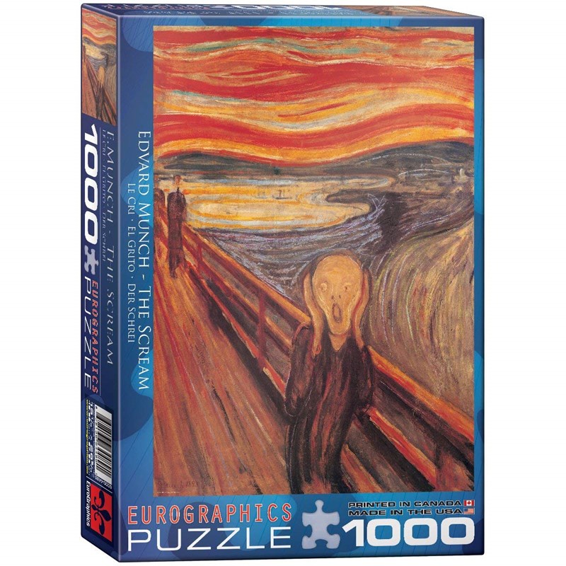 Tilbud → Eurographics (6000-4489) - Edvard Munch: "The Scream" - 1000 ...