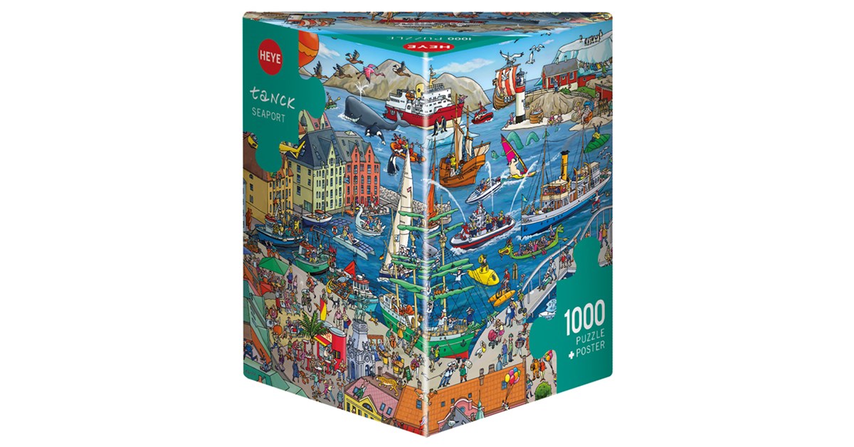 Tilbud → Heye (29729) - Birgit Tanck: "Seaport" - 1000 brikker puslespil
